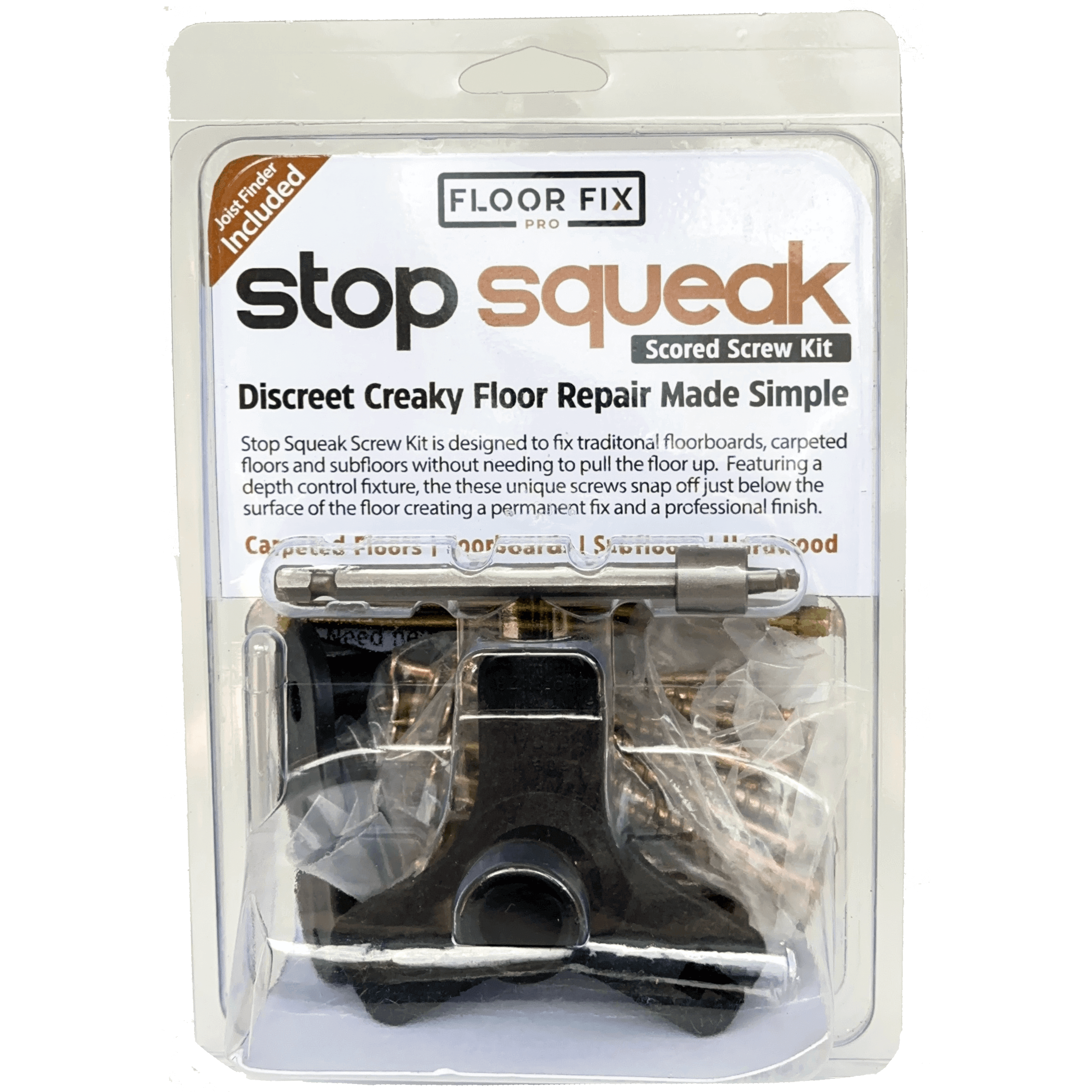 Fix Squeaky Floor Fast with Stop Squeak Repair Kit - Easy DIY Solution